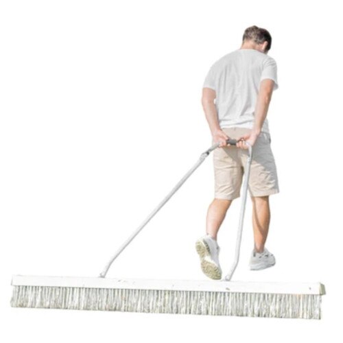 Stainless Steel Drag Broom - Hand Model - 6'